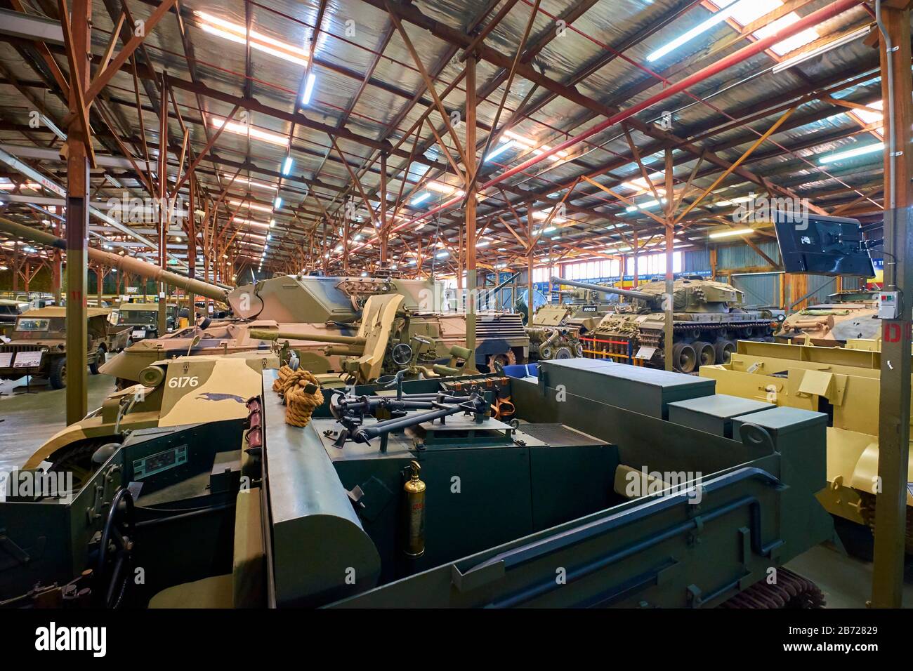 Some of the many military vehicles on display at the Army Museum. In ...