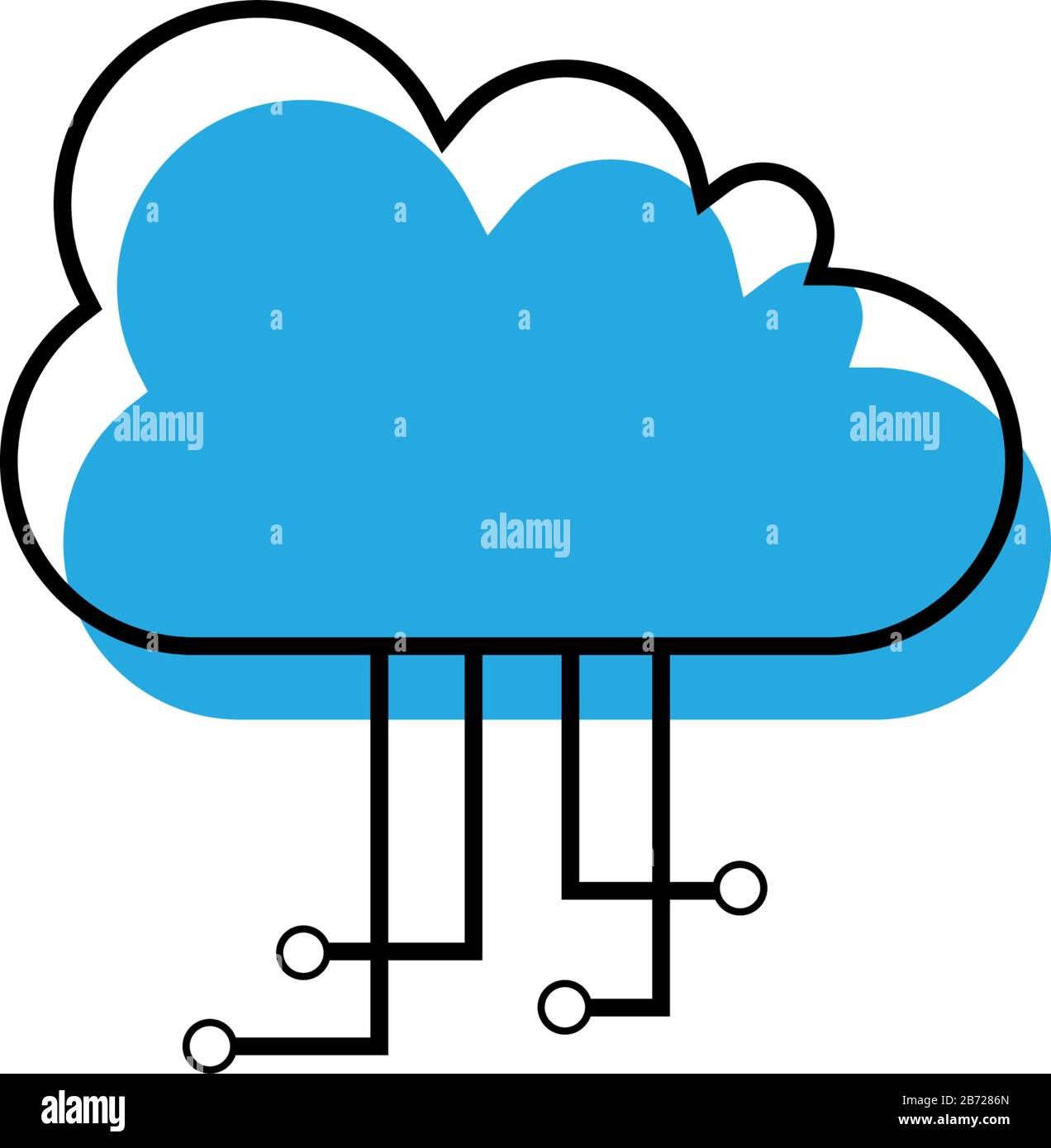 Cloud icon design template vector isolated illustration Stock Vector ...
