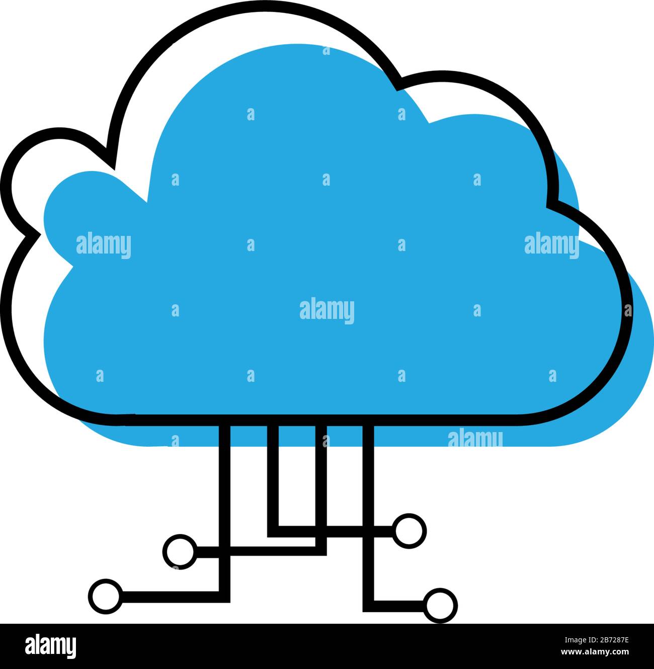 Cloud icon design template vector isolated illustration Stock Vector ...