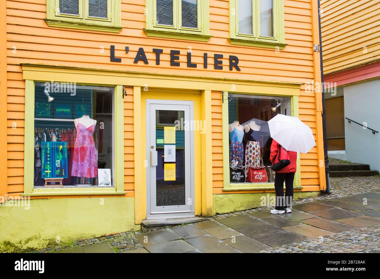 Shopping District, Stavanger City, Ragoland District, Norway ...