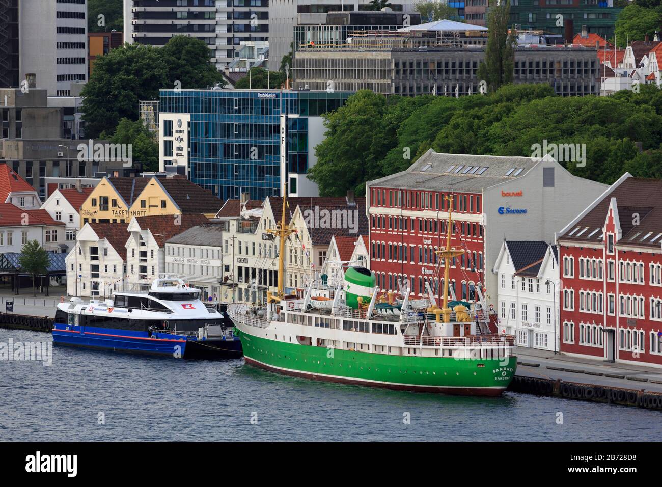 Historic Ship Sandnes, Stavanger City, Ragoland County, Norway Stock ...