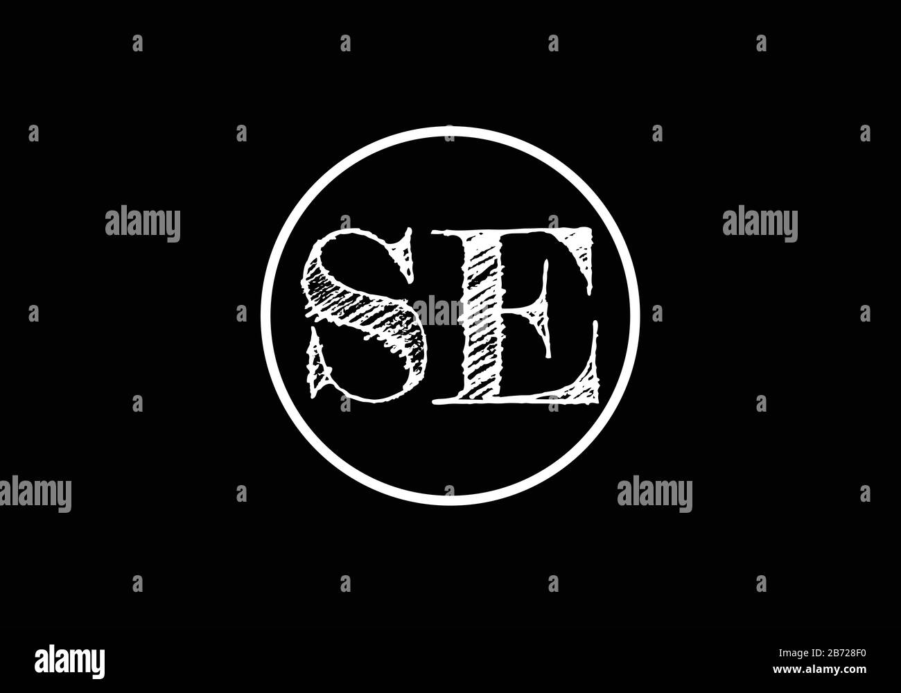 S E, SE Initial Letter Logo design vector template, Graphic Alphabet ...
