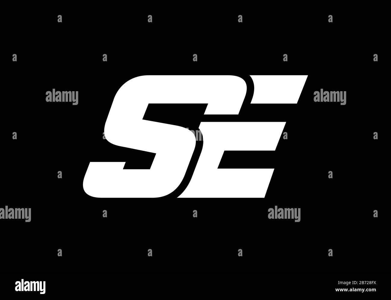 S E, SE Initial Letter Logo design vector template, Graphic Alphabet ...
