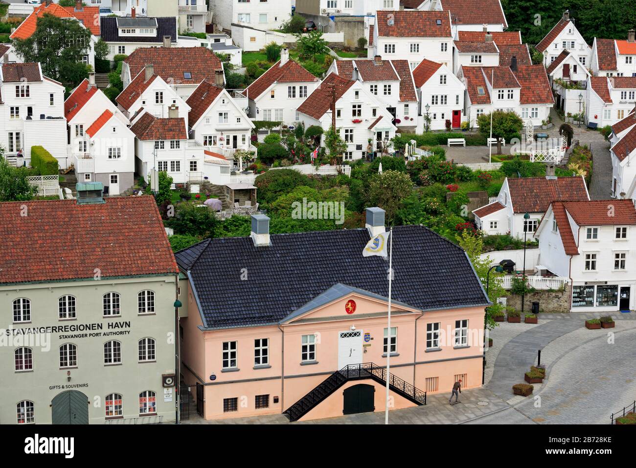Gamle (Old Town) District, Stavanger City, Ragoland County, Norway ...