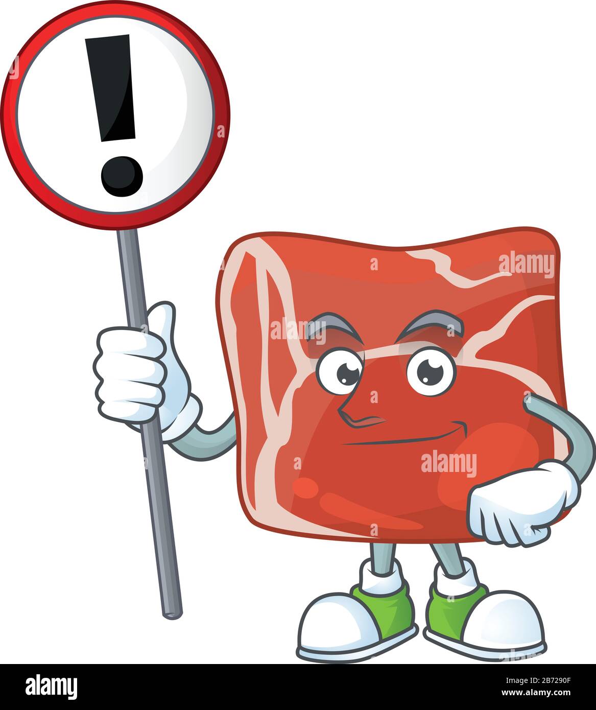 Delicious cartoon style roast beef Cut Out Stock Images & Pictures - Alamy