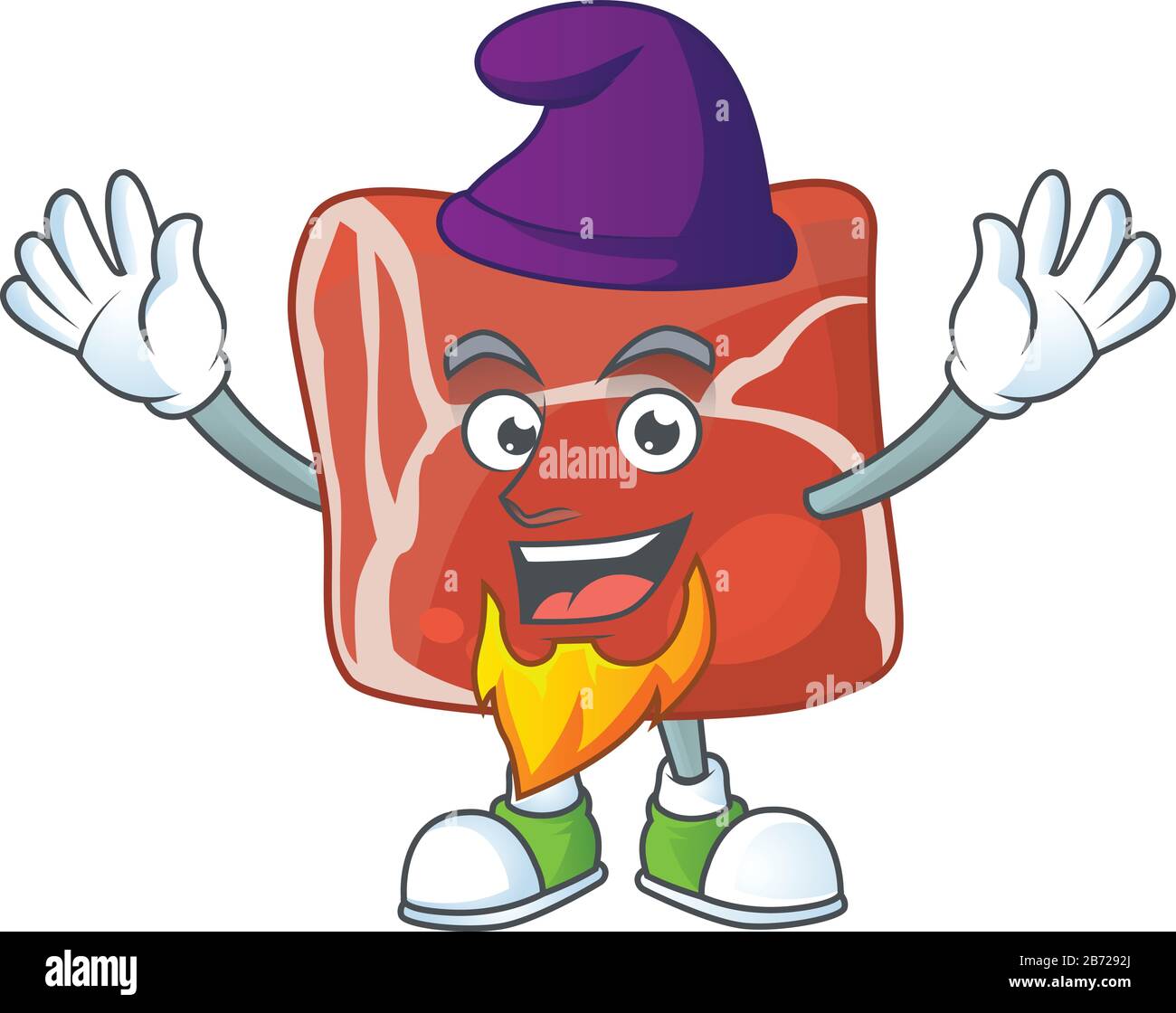 Cute cartoon design of beef performed as an Elf Stock Vector Image ...