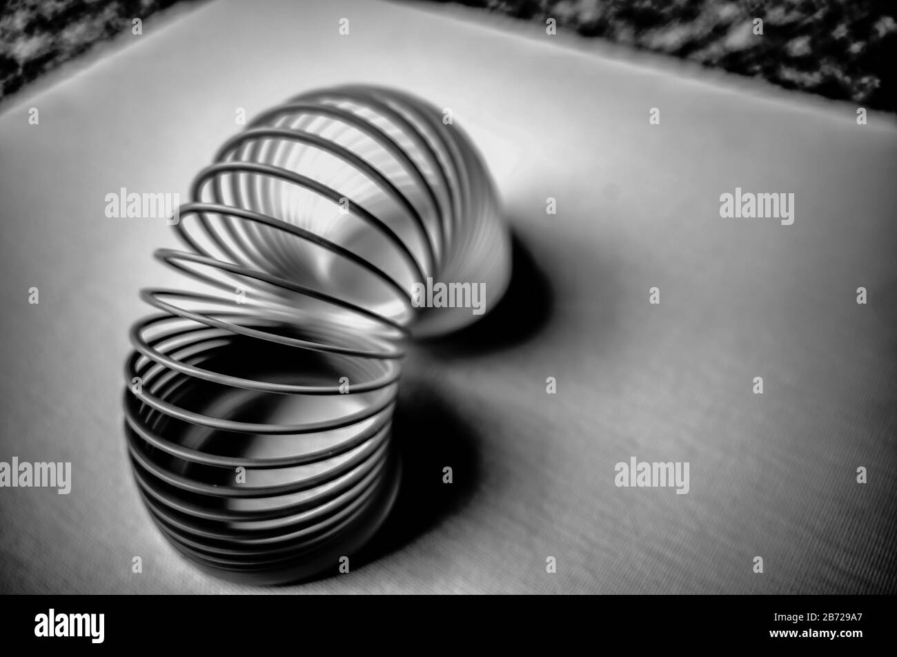 colorful flexible bouncy plastic spring bent into an arch Stock Photo ...