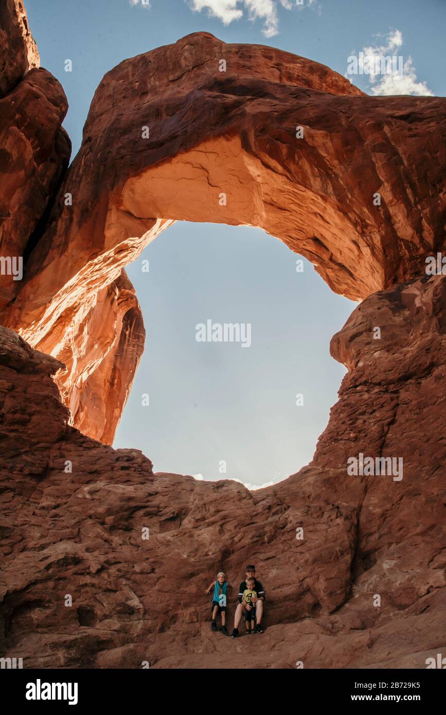 Double arch rock formation hi-res stock photography and images - Alamy