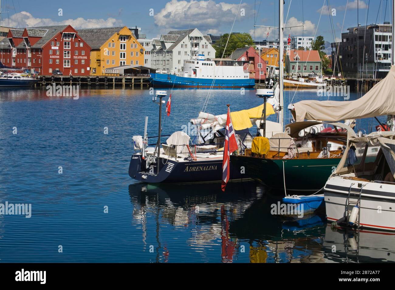 Yacht Marina & Skansen Docks, Tromso City, Troms County, Norway ...