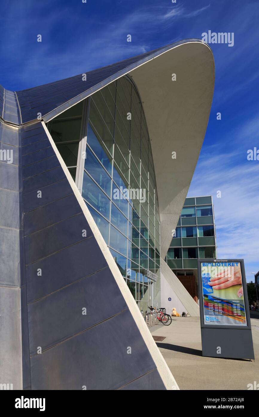 Public Library, Tromso City, Tromsoya Island, Troms County, Norway ...