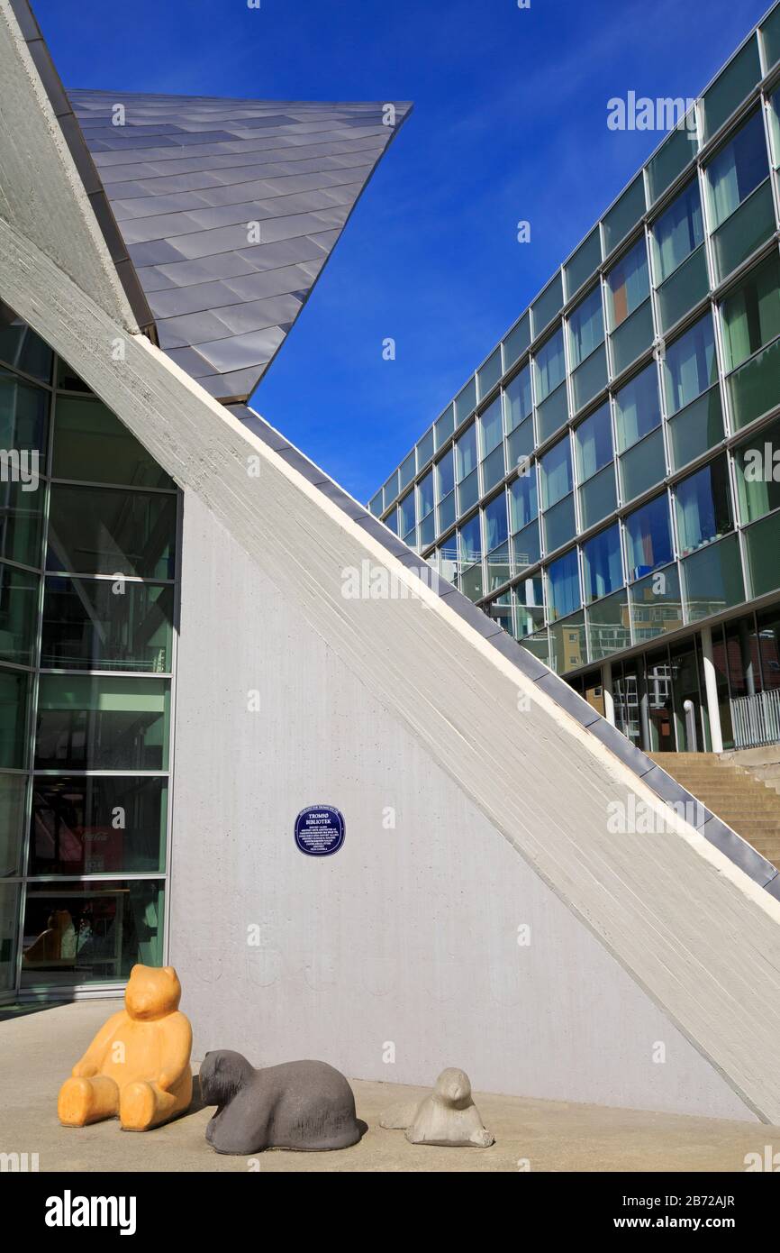 Public Library, Tromso City, Tromsoya Island, Troms County, Norway ...