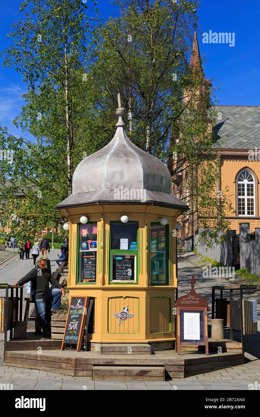 Tiniest Bar in Tromso City, Tromsoya Island, Troms County, Norway Stock ...