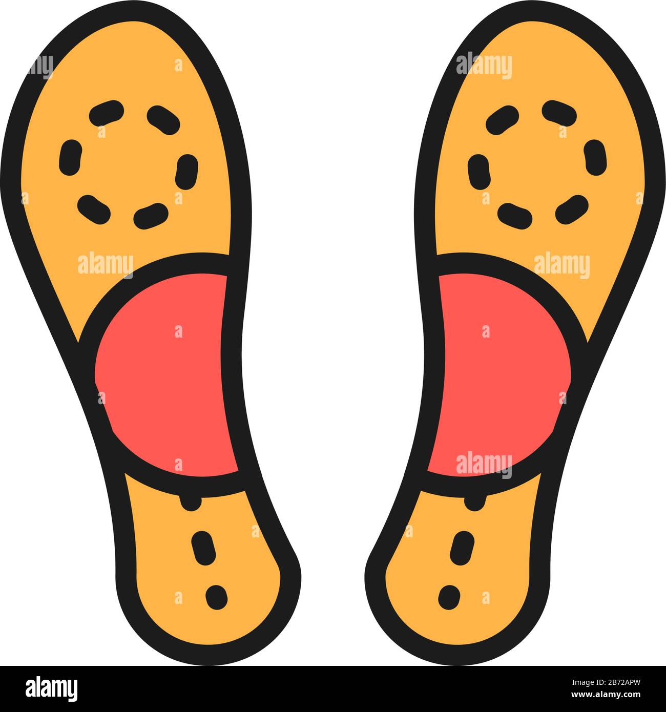 Foot on orthotics orthopedic Stock Vector Images - Alamy