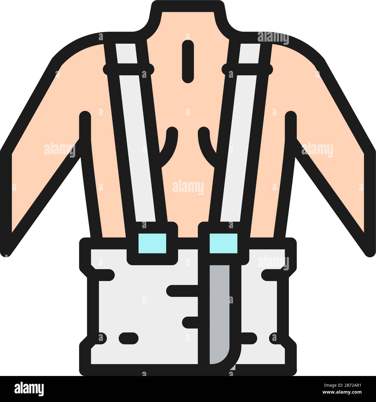 Back brace support Cut Out Stock Images & Pictures - Alamy