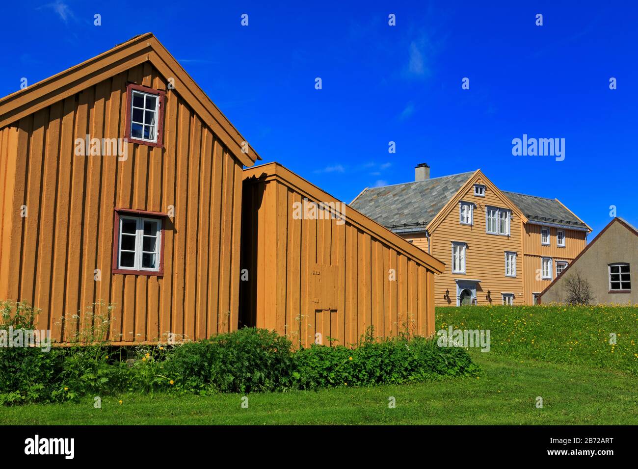 Historic Skansen, Tromso City, Tromsoya Island, Troms County, Norway ...