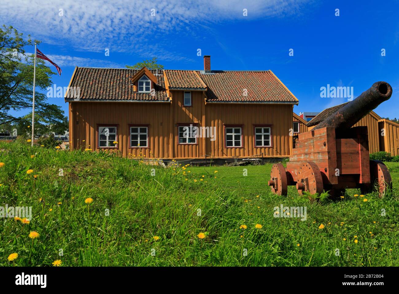 Historic Skansen, Tromso City, Tromsoya Island, Troms County, Norway ...