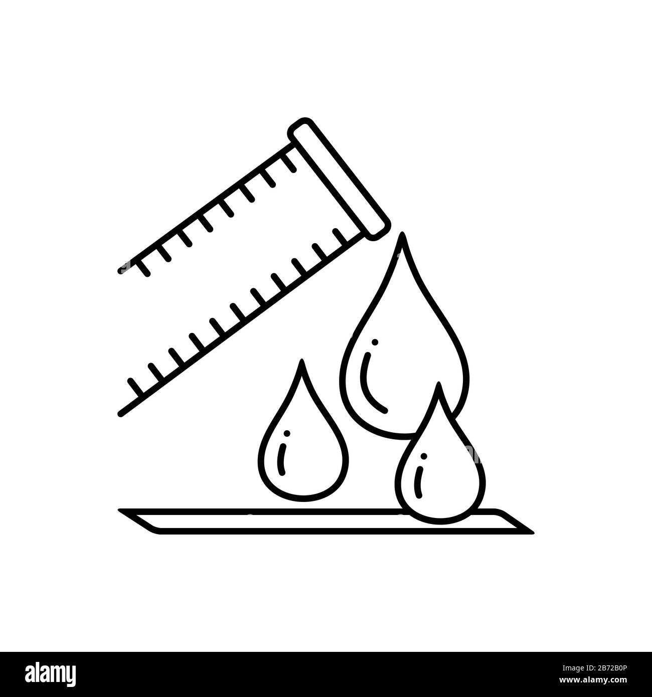 Blood test symbol Black and White Stock Photos & Images - Alamy