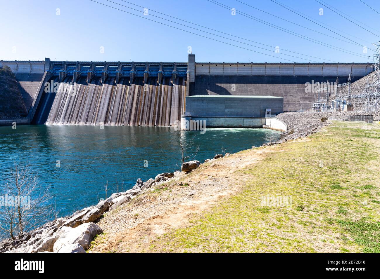 Branson, MO / USA - March 10, 2020: Table Rock Dam on the White River ...