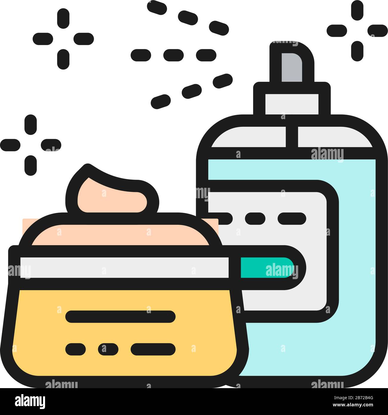 Face cream spray icon Stock Vector Images - Alamy