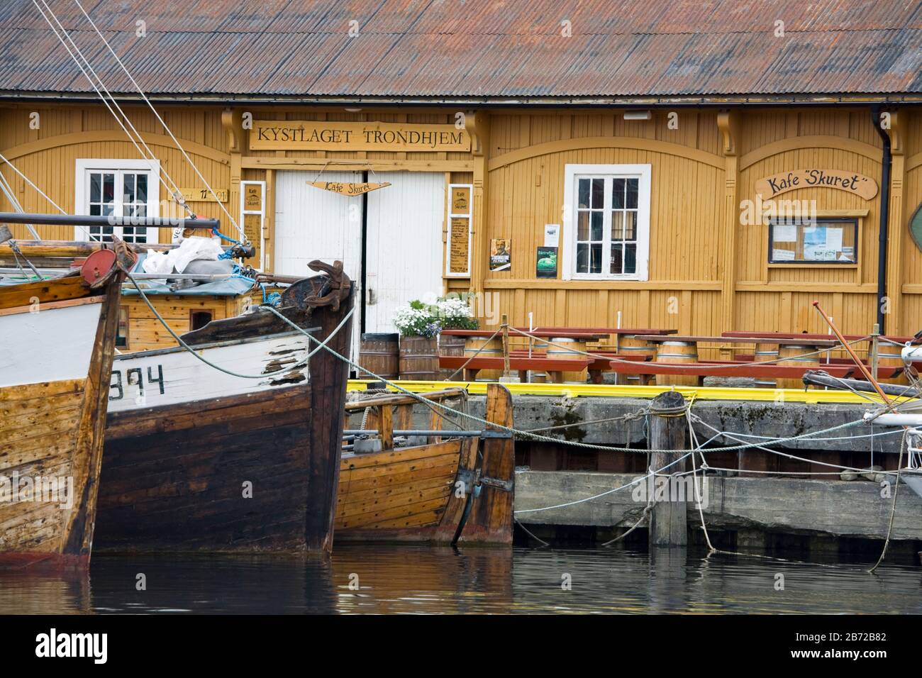 Trawler in Ravnkloa District, Trondheim City, Nord-Trondelag Region ...