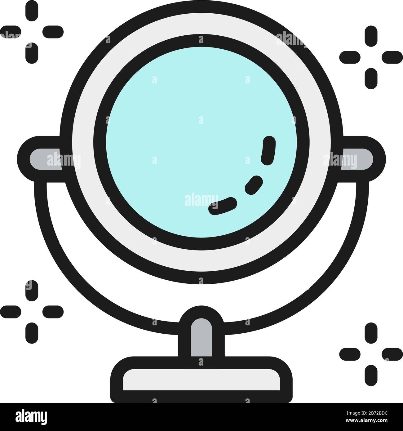 Linear round icon female Stock Vector Images - Alamy