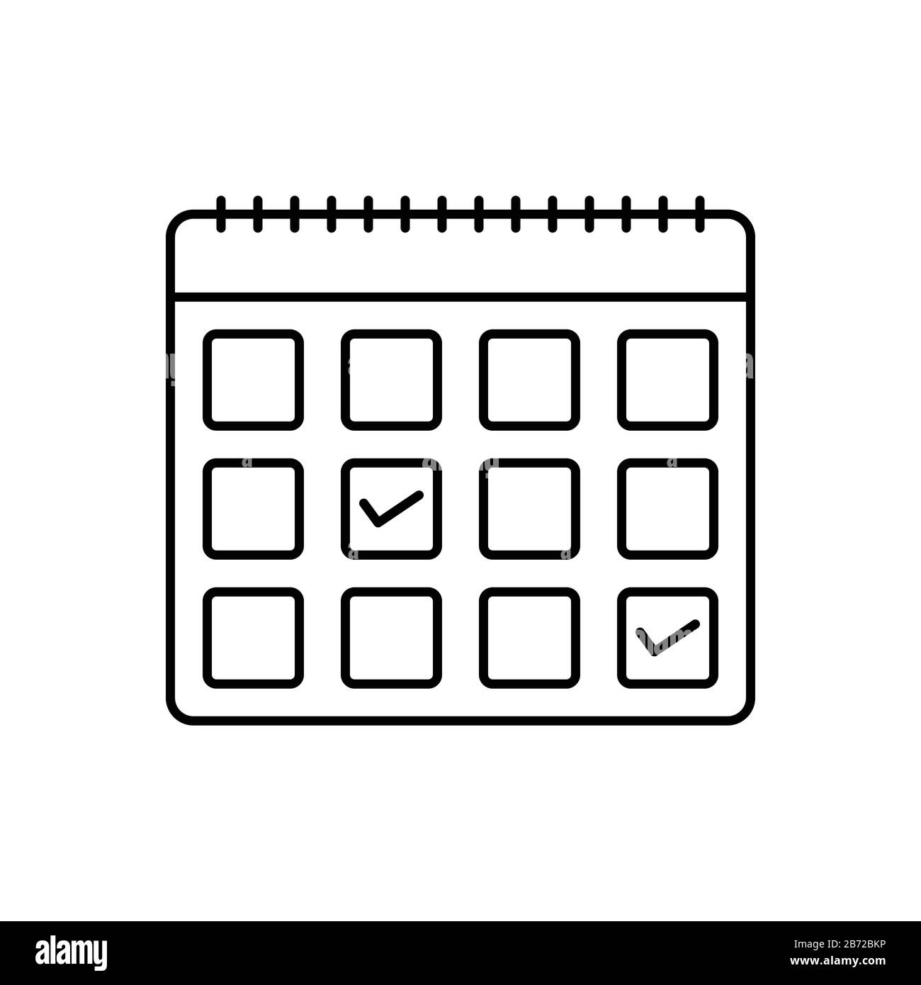 Calendar medical appointment Stock Vector Images - Alamy