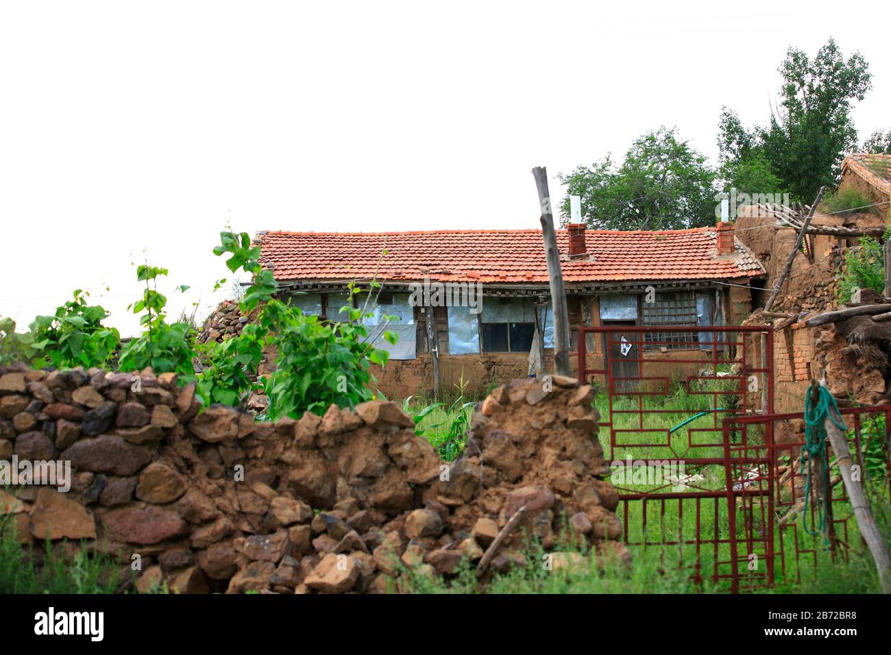 Mountain village in China, Rural housing Stock Photo - Alamy