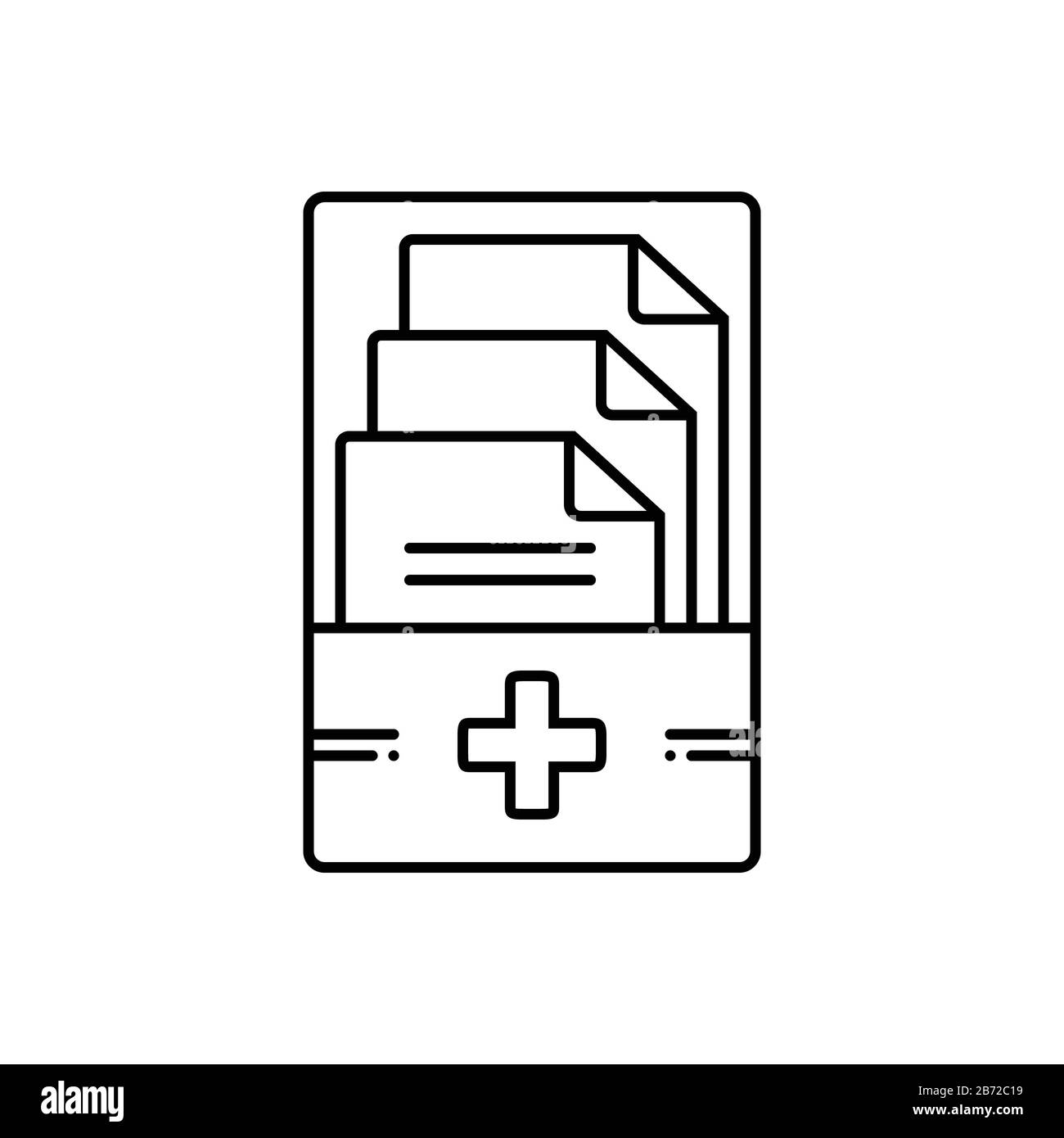 Medical records icon Stock Vector Image & Art - Alamy
