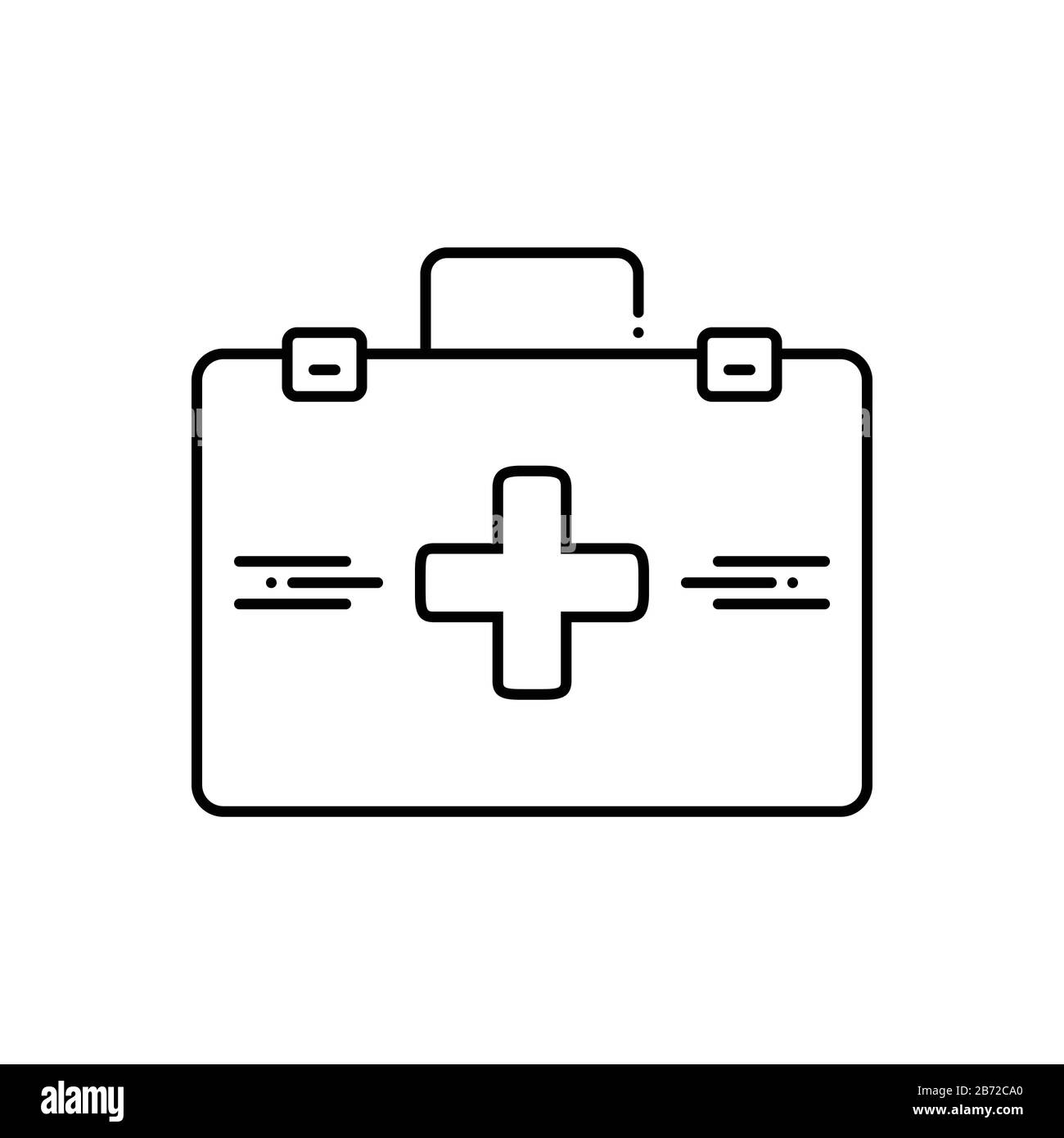 Doctor bag icon logo Black and White Stock Photos & Images - Alamy
