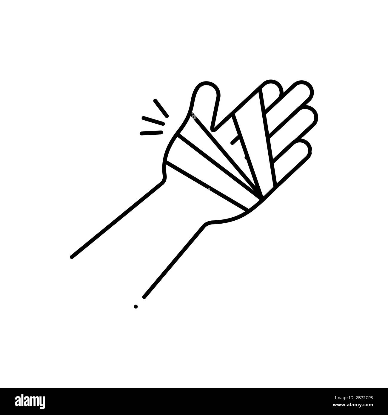 Hand injury icon Stock Vector Image & Art - Alamy