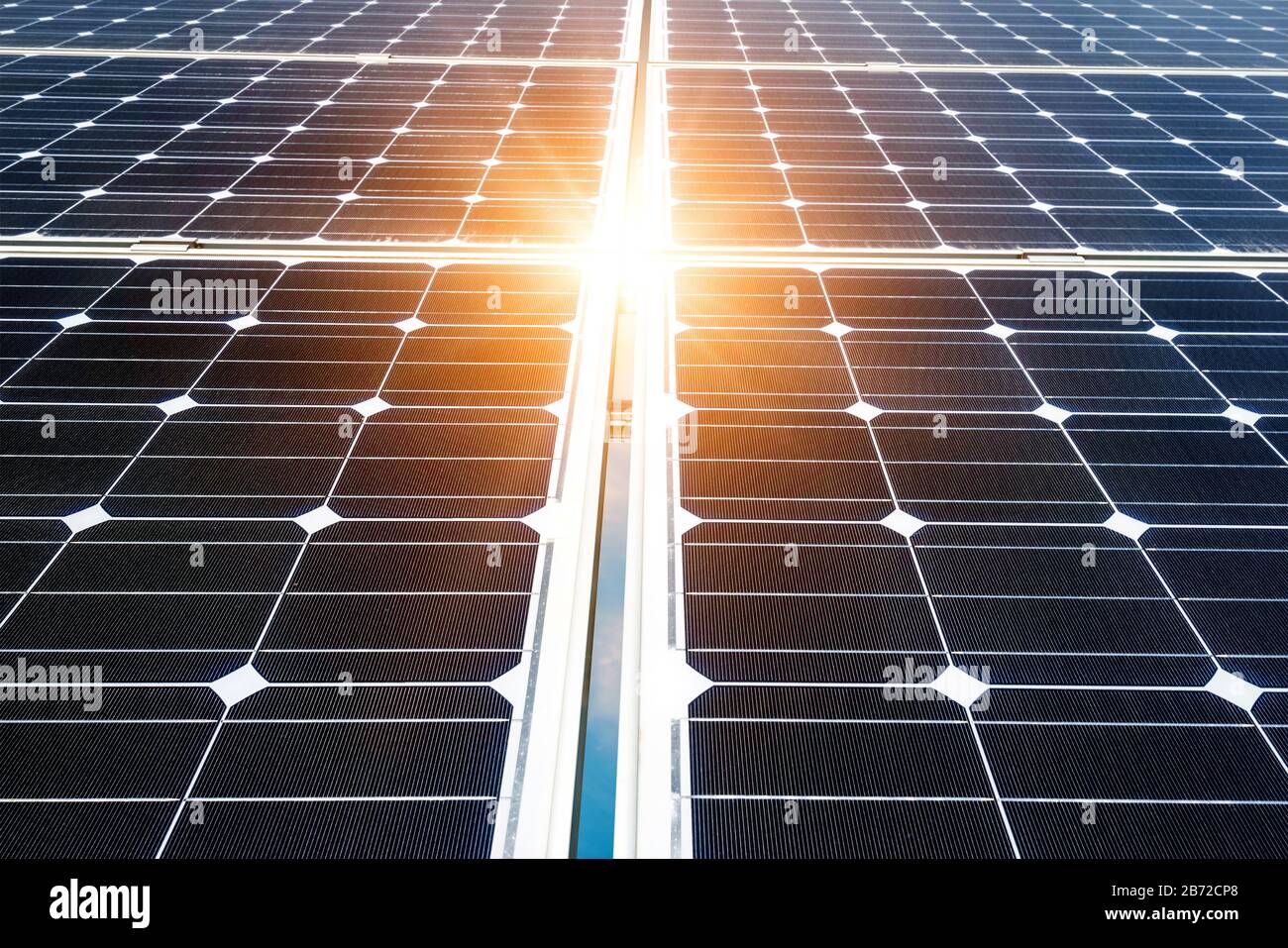Solar panel, photovoltaic, alternative electricity source - concept of ...