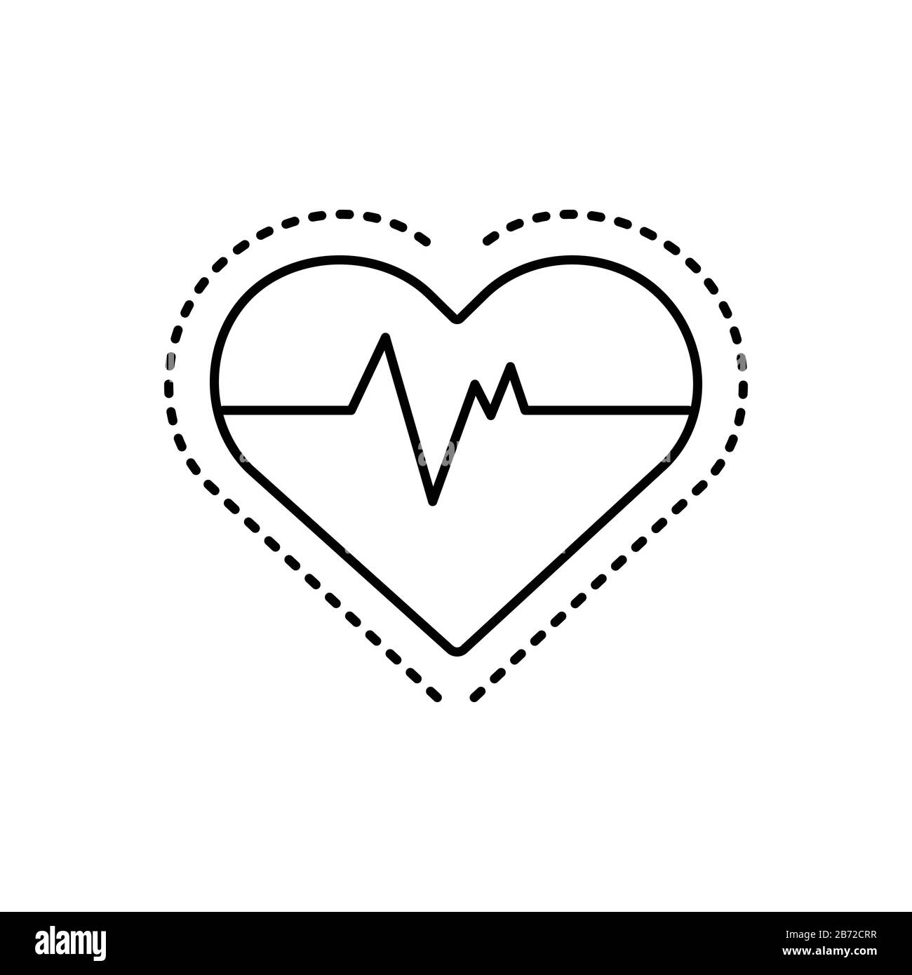 Heart rate logo Black and White Stock Photos & Images - Alamy