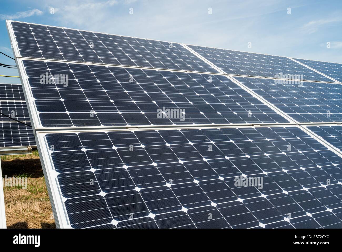 Solar panel, photovoltaic, alternative electricity source - concept of ...