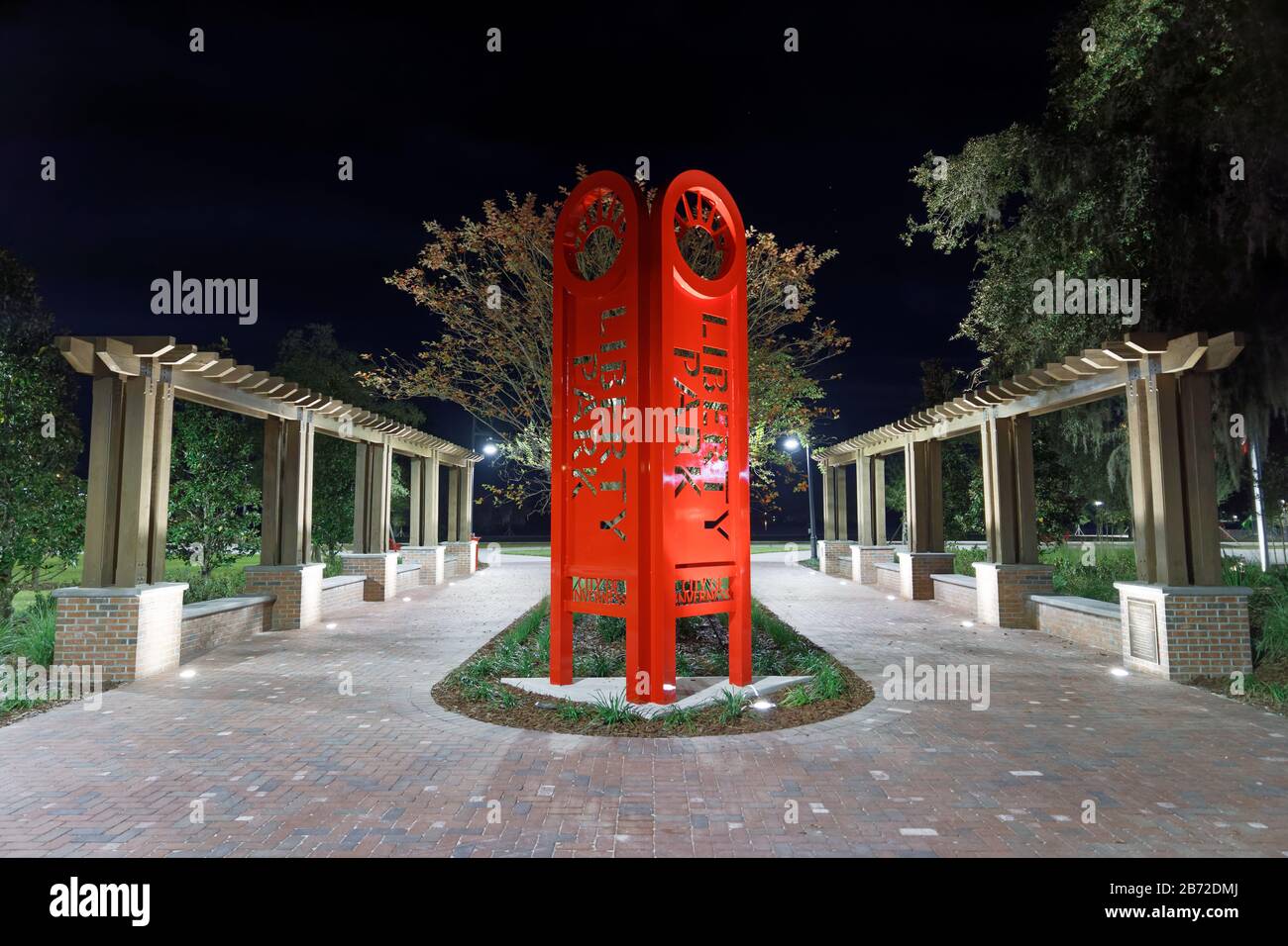 DECEMBER 27, 2019, INVERNESS, FL: The entrance to newly renovated ...
