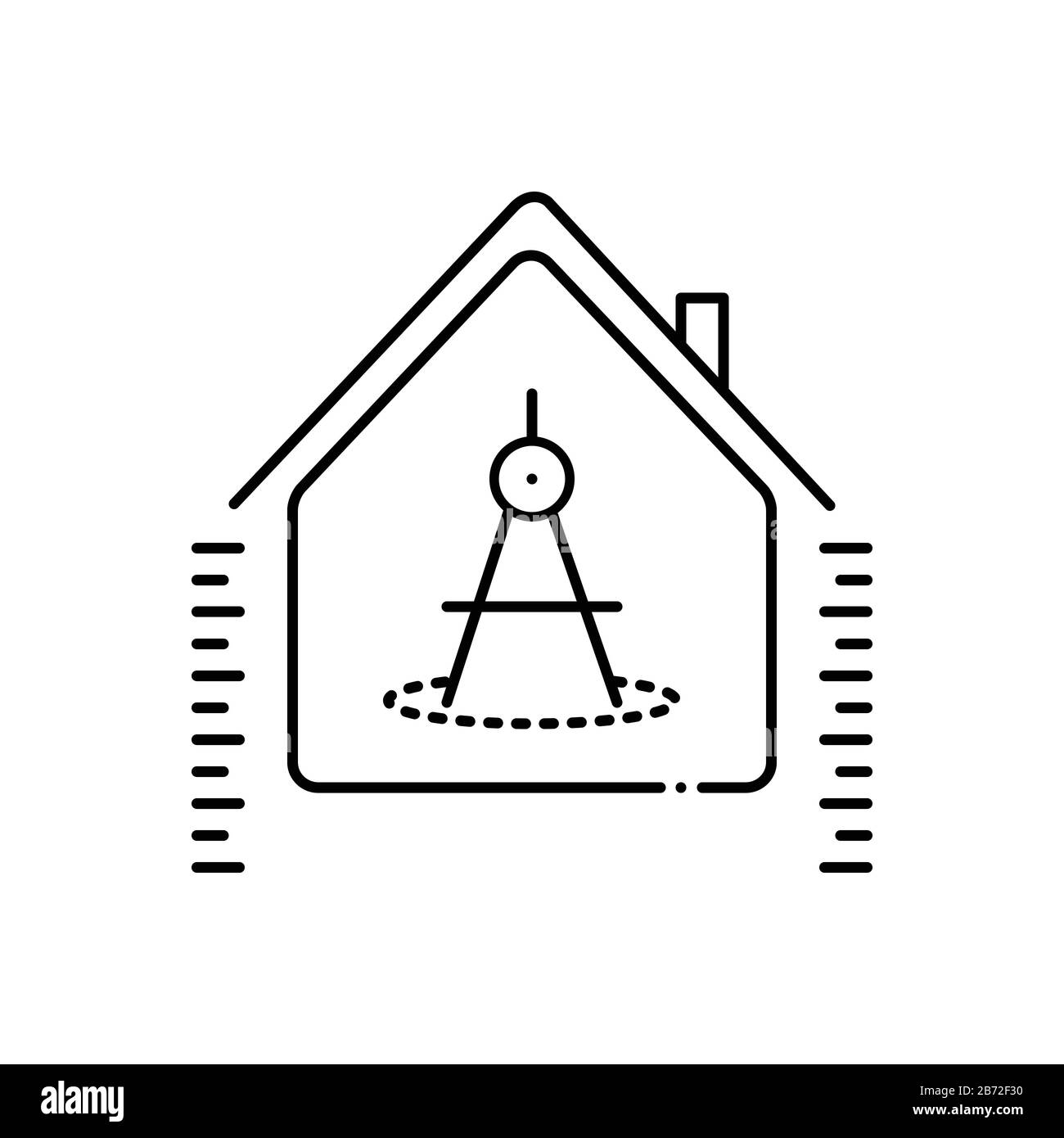 House measurement icon Stock Vector Image & Art - Alamy