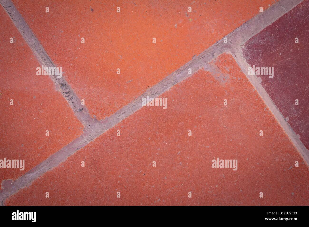 square red tiles on the terrace floor Stock Photo - Alamy