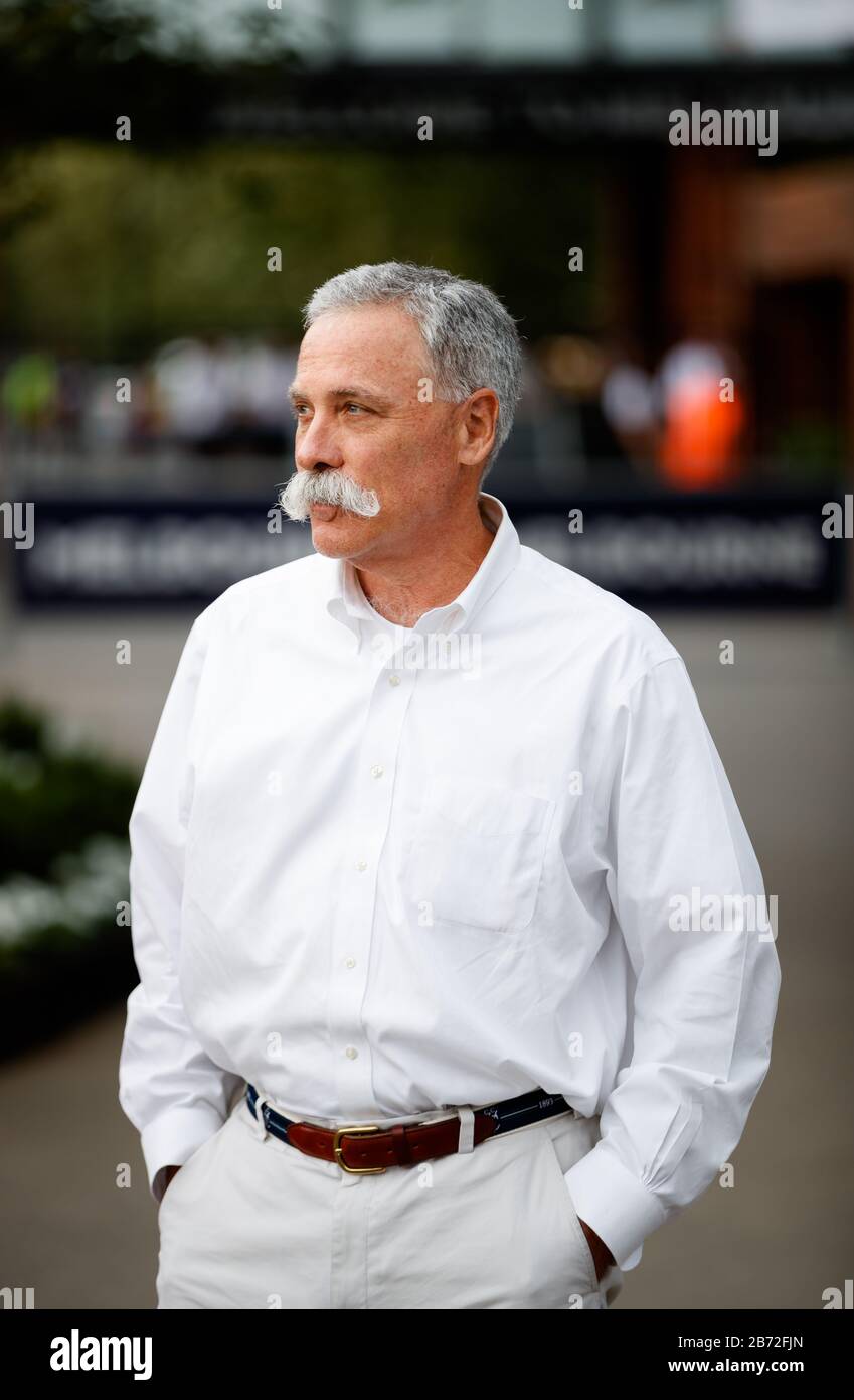 Andrew Westacott ,Chase Carey, Paul Little and Michael Masi at a media ...