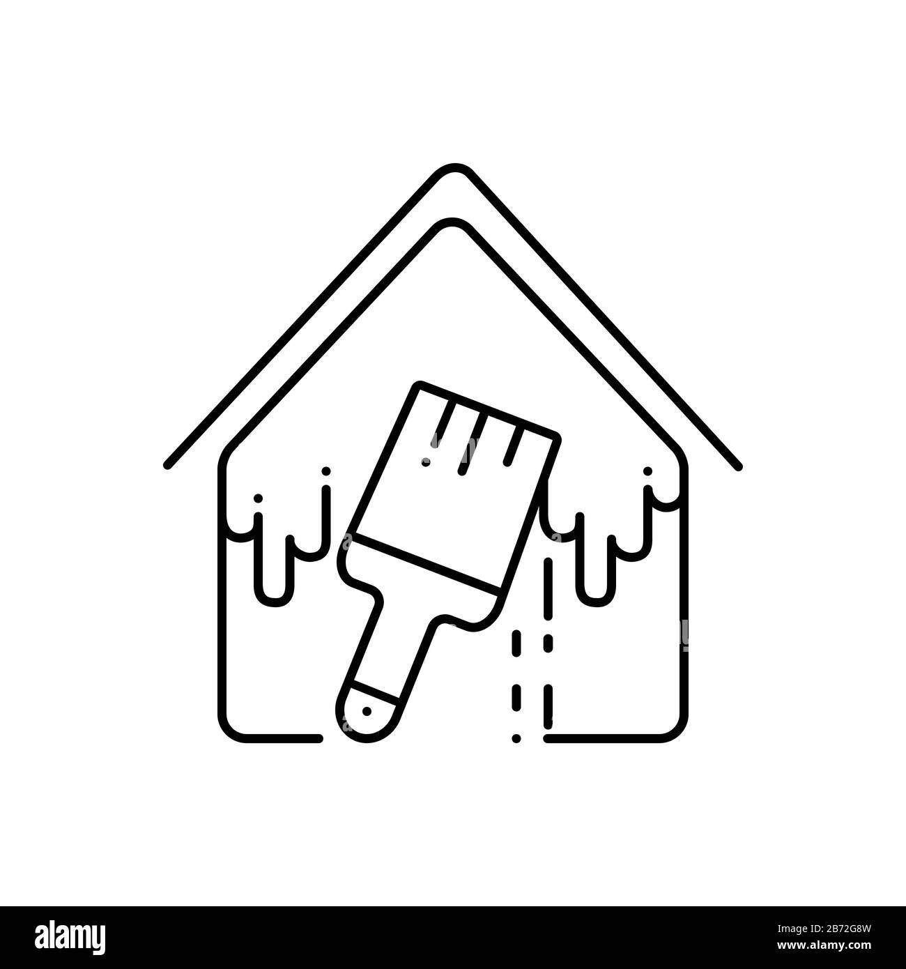 Painting icon Black and White Stock Photos & Images - Alamy