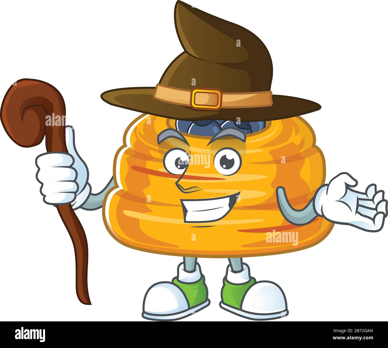 sweet and tricky Witch kataifi cartoon character Stock Vector Image ...