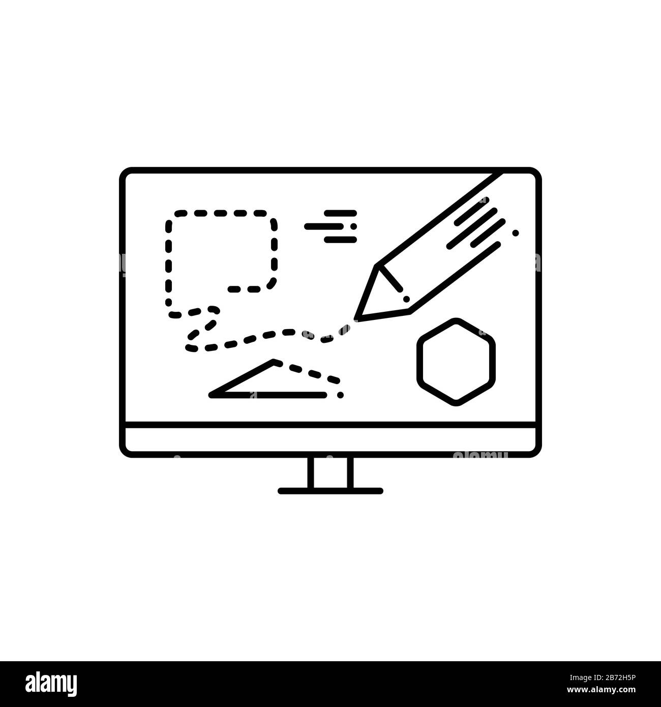 Icon for sketching,draw Stock Vector Image & Art - Alamy
