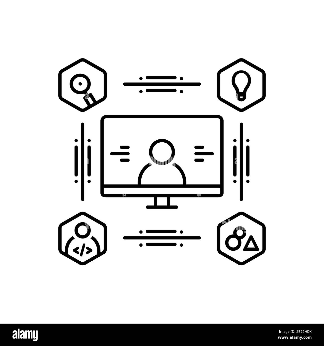 Icon for user,centered,design Stock Vector Image & Art - Alamy