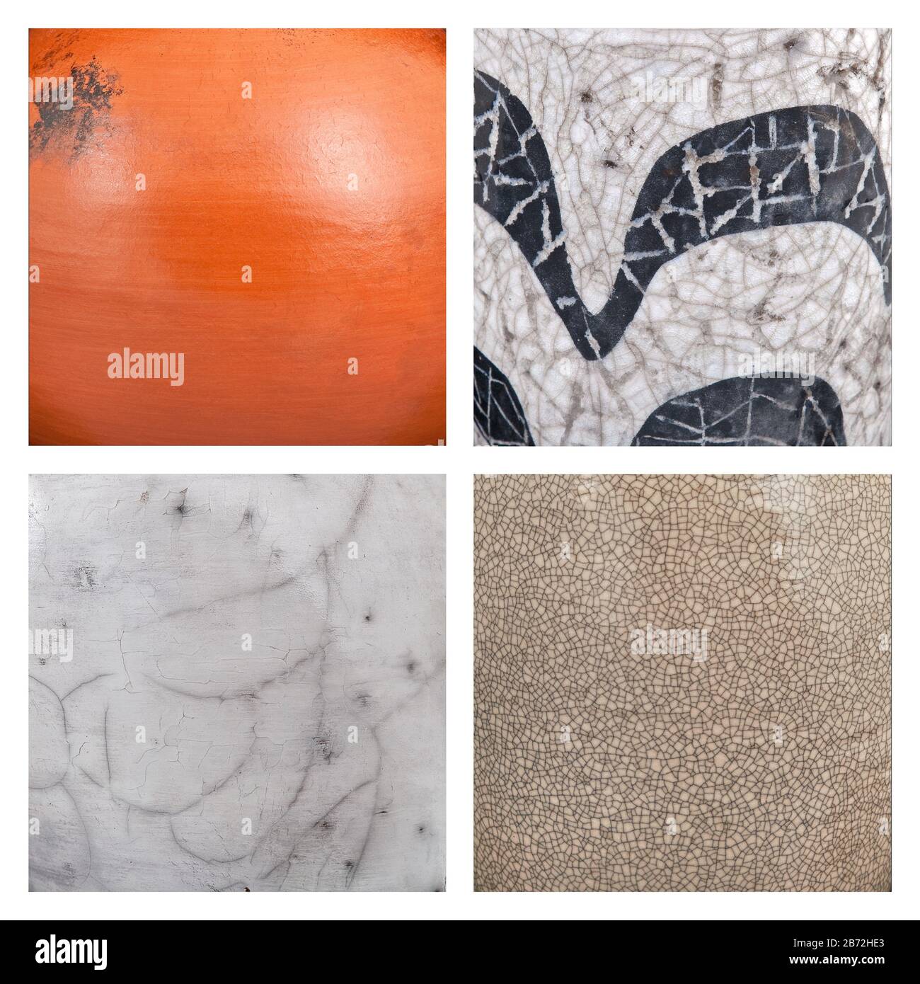 Collection of ceramic background or texture (four textures Stock Photo ...