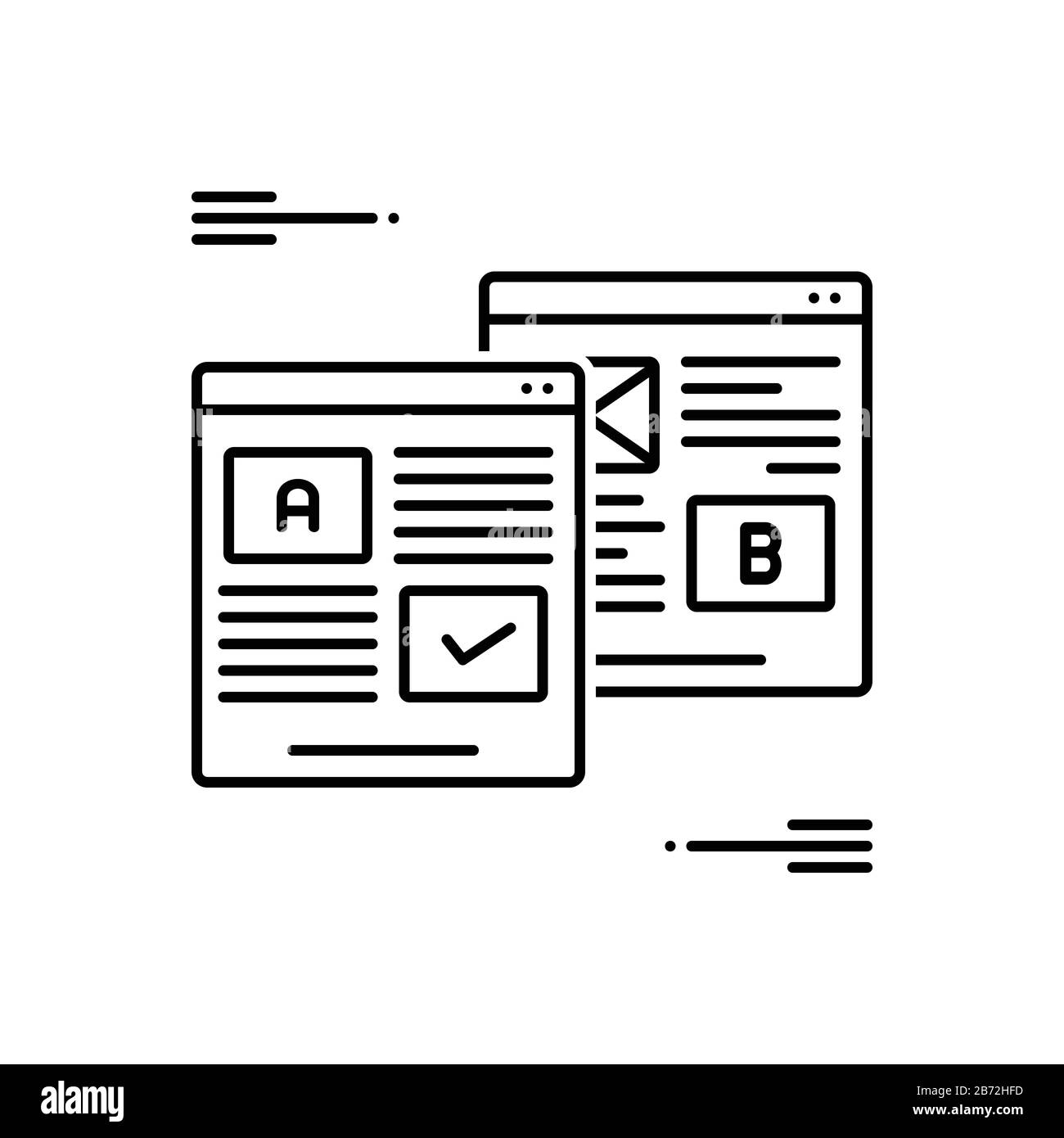 Icon for ab,testing Stock Vector Image & Art - Alamy