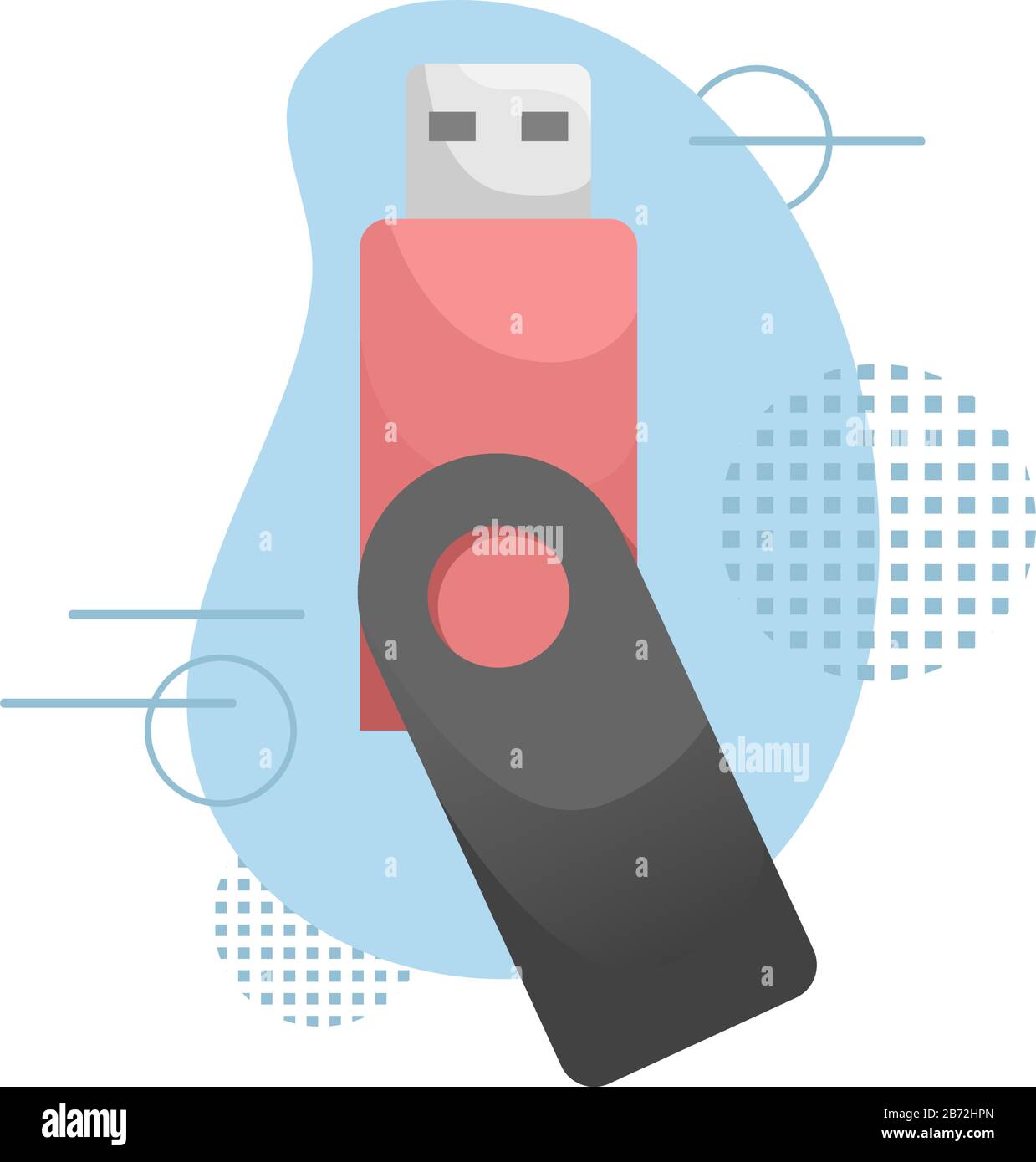 Flat vector USB flash drive. Data storage device, computer accessories ... Flat vector USB flash drive. Data storage device, computer accessories ...