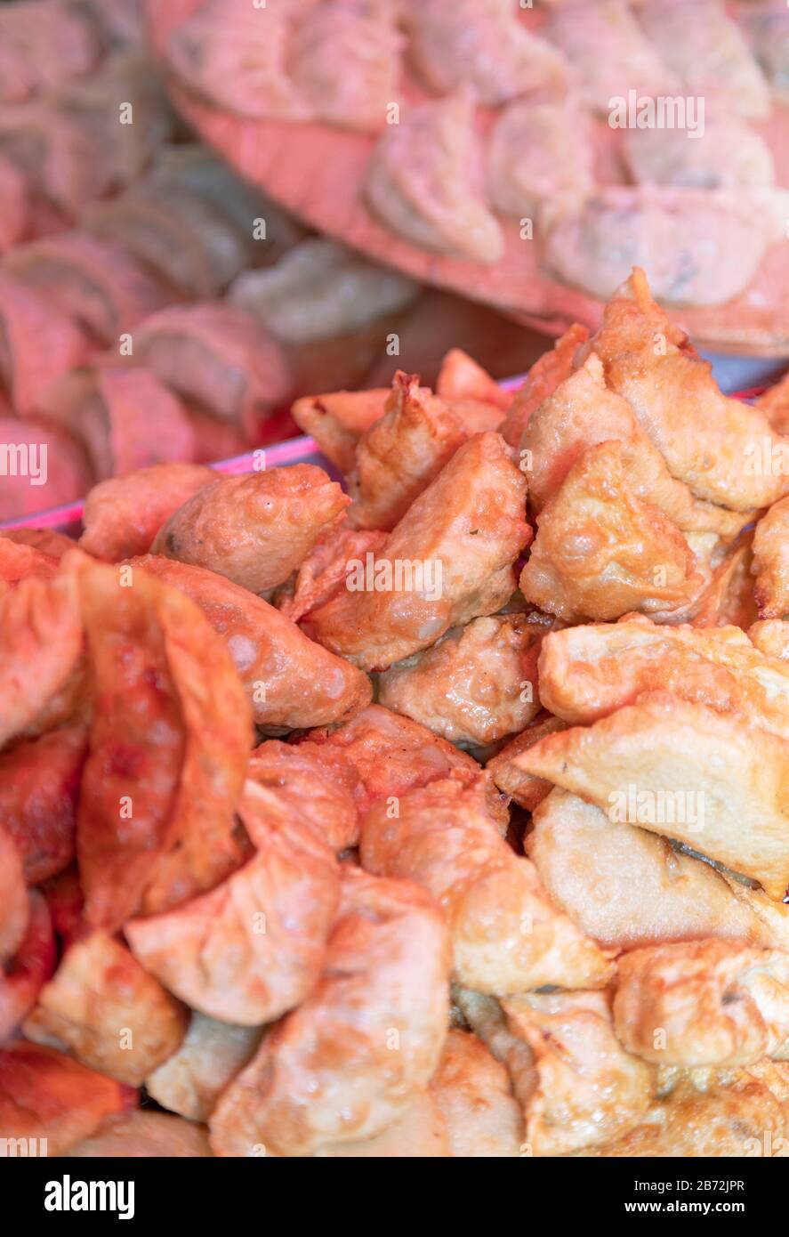 Fried dumplings at Namdaemun Market, Seoul, South Korea Stock Photo - Alamy