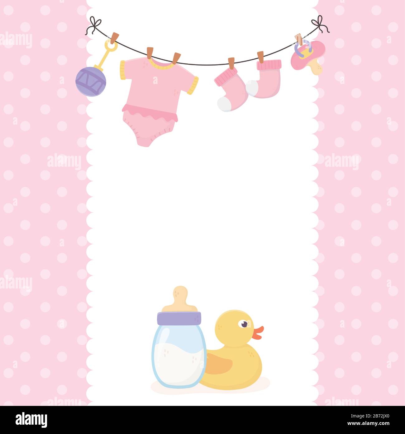 baby shower, duck bottle and hanging bodysuit socks pacifier banner ...