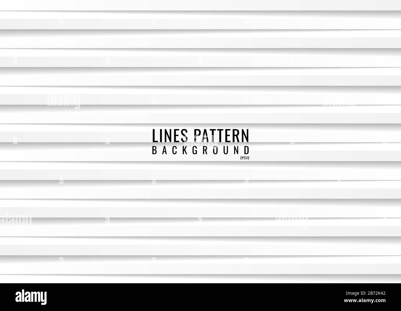 Abstract seamless horizontal white lines with shadow pattern background ...