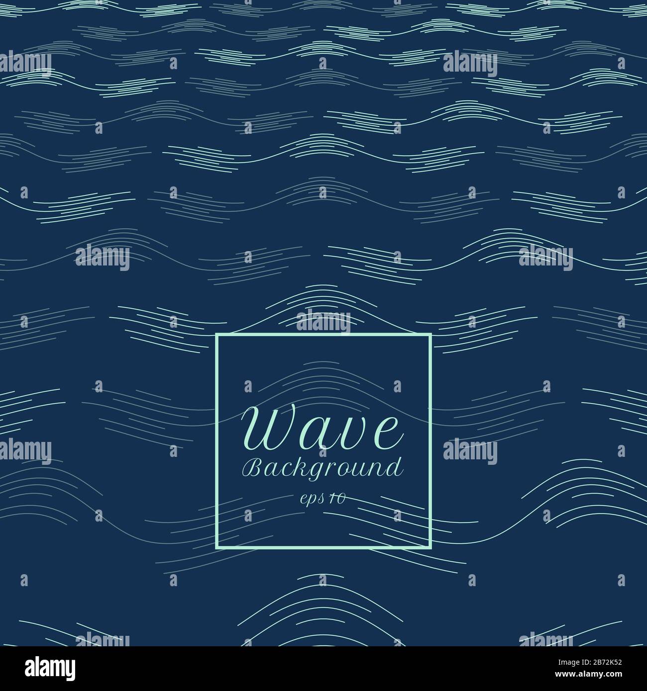 Abstract blue water wave line pattern perspective background. Vector ...
