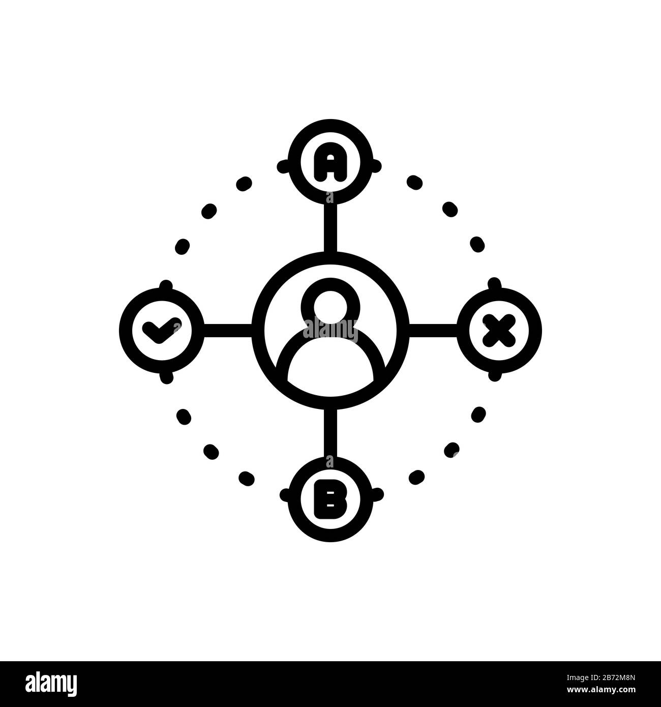 Decision making icon Stock Vector Image & Art - Alamy