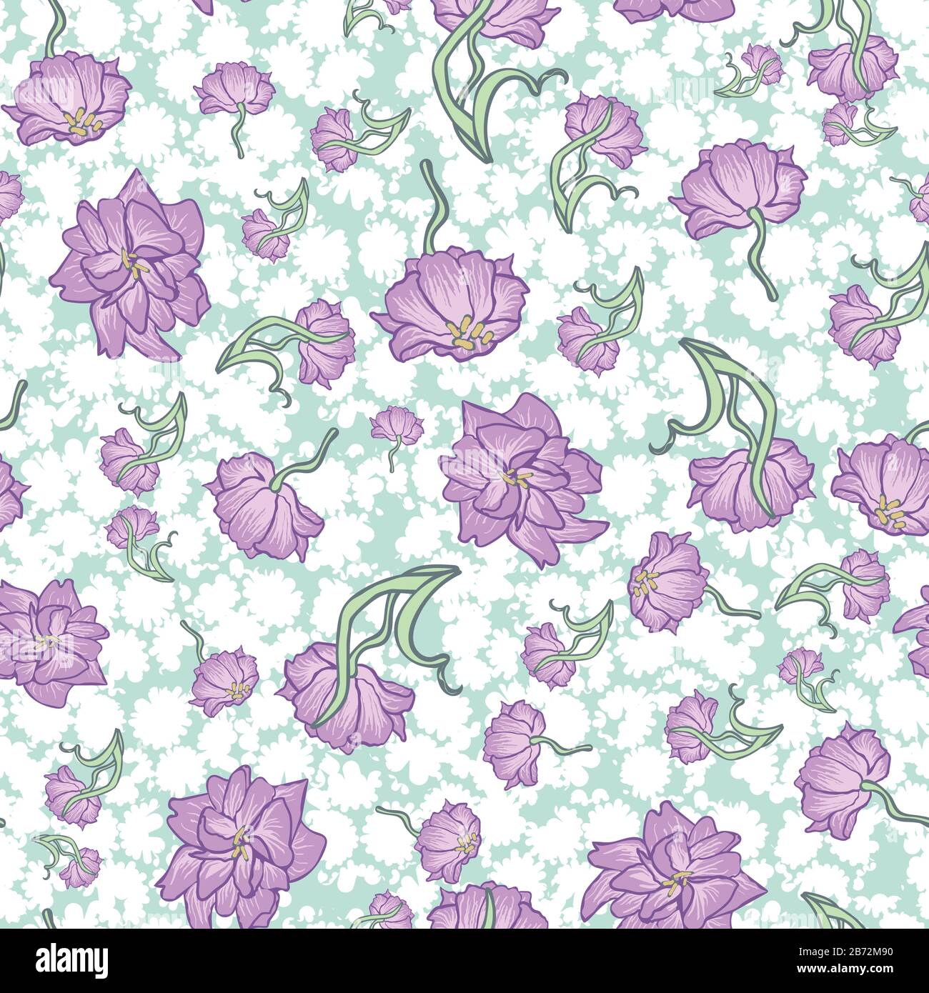 Tossed repeat pattern Stock Vector Images - Alamy